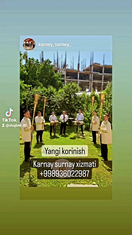 Karnay surnay gruppa xizmatingizda karnay surnay xizmati