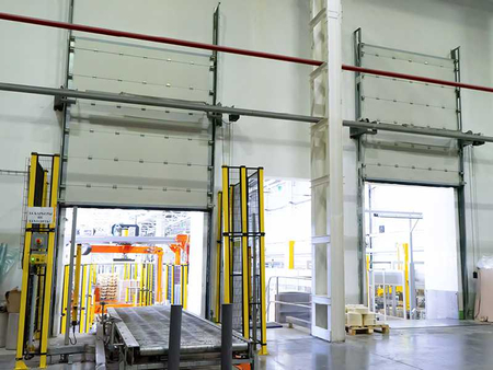 Секционные противопожарные ворота с пределом огнестойкости EI60