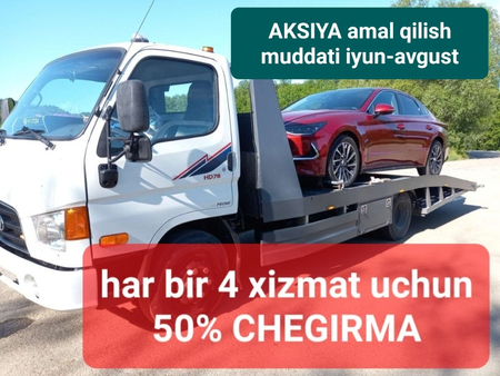 Evakuator Yashnobod tumani Evakuvator Toshkent Yuklash tushirish BEPUL