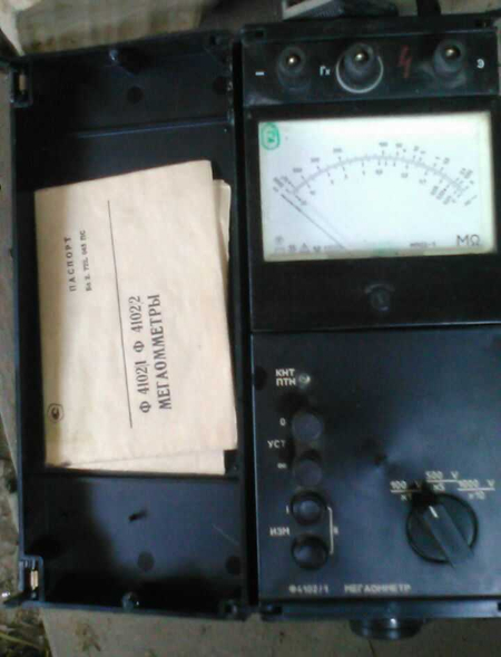 Мегаомметр ф4102/1