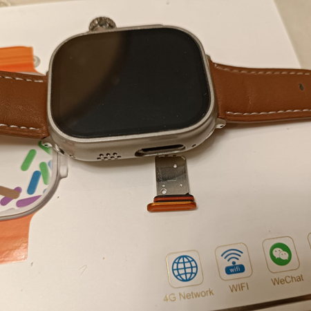 4G watch ultra\\nSifatli kamerali.\\nSim karta óqiydi.\\nKóp funksiyaga ega