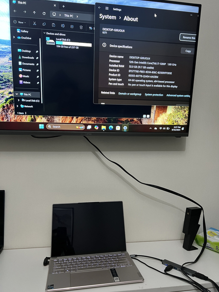 экран разбит полностью рабочий lenovo slim 9 core i7 1280p ddr5 32gb