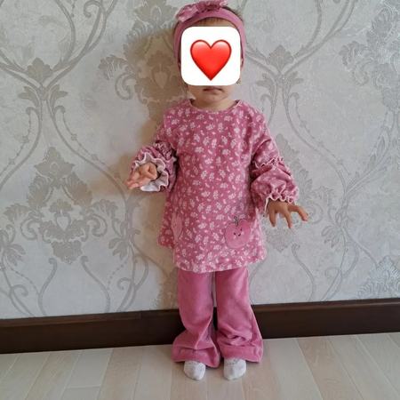 Двойка для девочек с повязкой