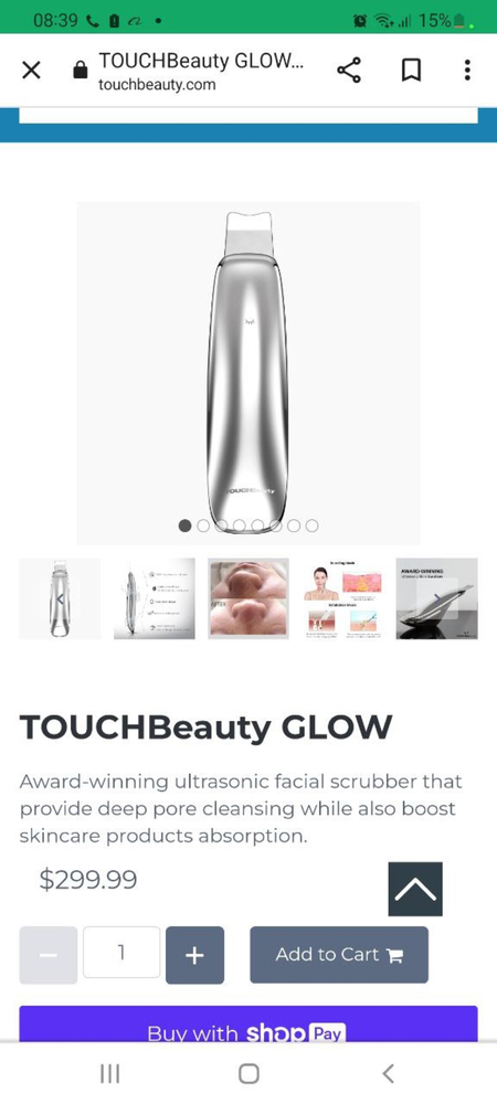 TOUCHBeauty TB-1769 для ультразвуковой чистки лица и тела
