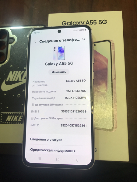 Samsung Galaxy A55 yengi ideal Rangi: Awesome lilac