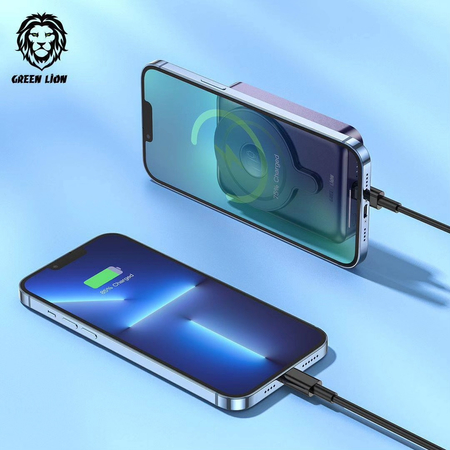 PowerBank Green Lion 3 в одном. MagSafe