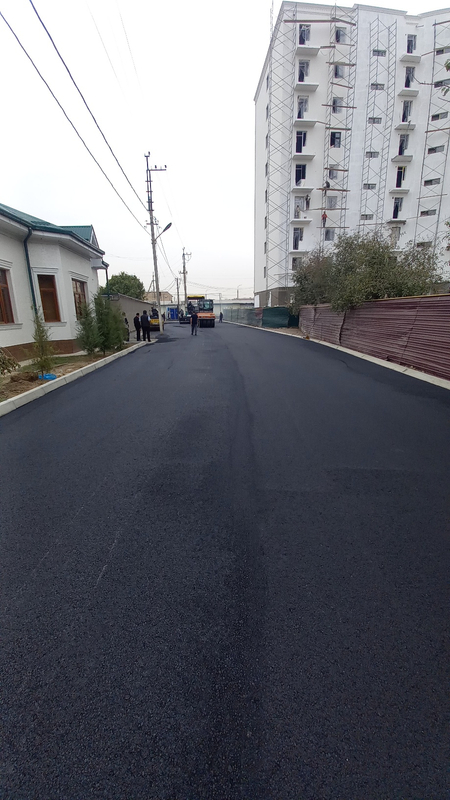 Замонавий техникалар билан асфальт ёткизамиз..