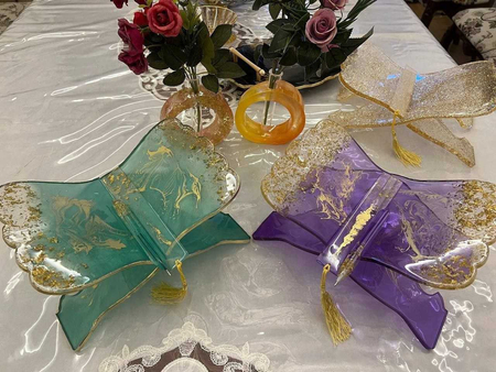 Resin art uslubidagi kartinalar, soatlar siz hohlagan uslubda