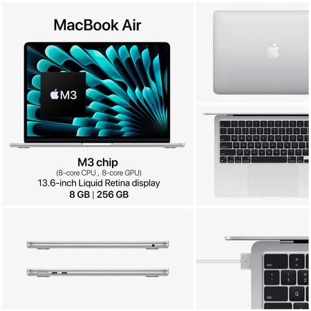 MacBook Air 13,6-inch M3 8/256GB Silver (2024)