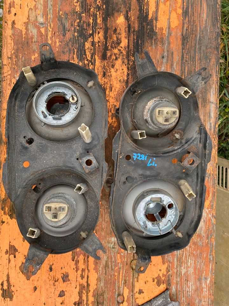 Передние фары на BMW E23 (Hella)