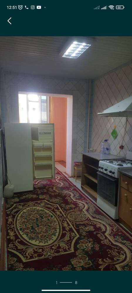 Сдаётся большая 3х ком квартира,ор:5 мкр светофор,Красные дома