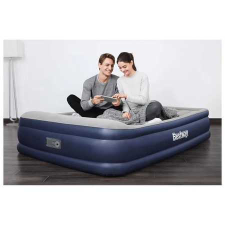Кровать надувная 203x152x46 см Bestway 67630 Бесплатная Доставка