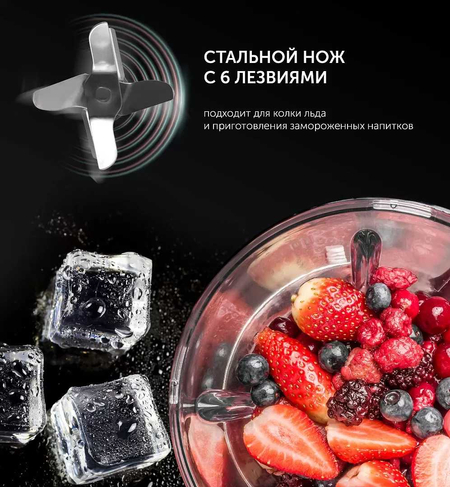 Блендер настольный Polaris PTB 0511G Черный
