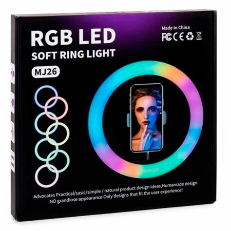Кольцевая лампа 26 см MJ26 RGB Штатив ДОСТАВКА
