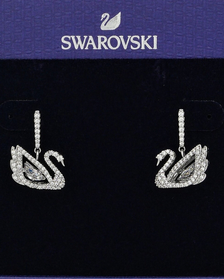 Серьги Swarovski Лебеди