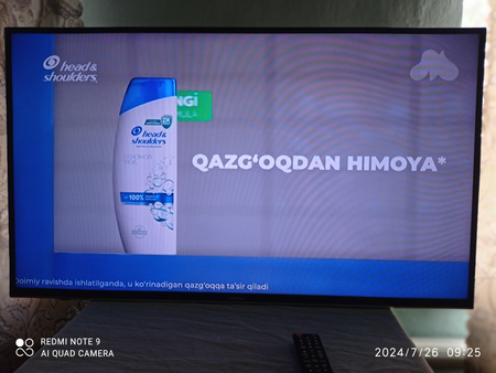 Samsung 43 talik telivizor sotiladi xolati ideal