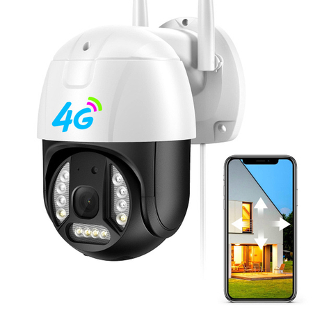 4G поворотная IP-камера наблюдения PTZ outdoor dome camera kamera SIM