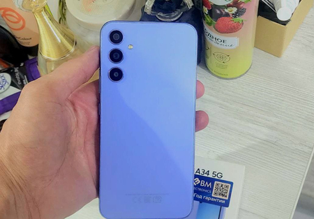 Продаётся телефон Samsung Galaxy A34 5G 6/128GB с коробка документом