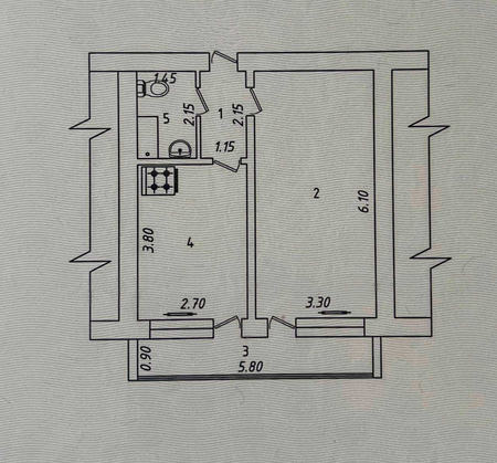 Ташсельмаш ул.Бойкурган 2-комн 2/4 40 м² ремонт бывш. общежитие