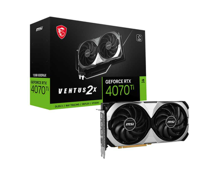 Игровая видеокарта NVIDIA MSI GeForce RTX 4070 Ti VENTUS 2X 12GB GDR6X