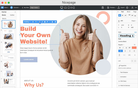 Sayt yaratuvchi/create a site/создатель сайта