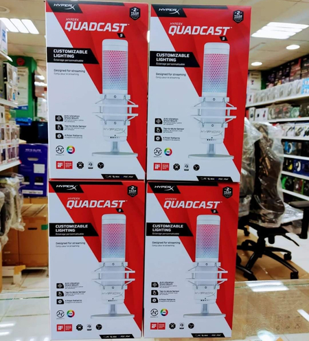 СКИДКА! Hyperx Quadcast S RGB White Микрофон (4 режима)