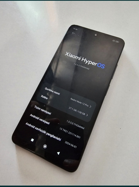 Redmi note 12 pro 8/256 tali karopka dakument bor idyal telfon
