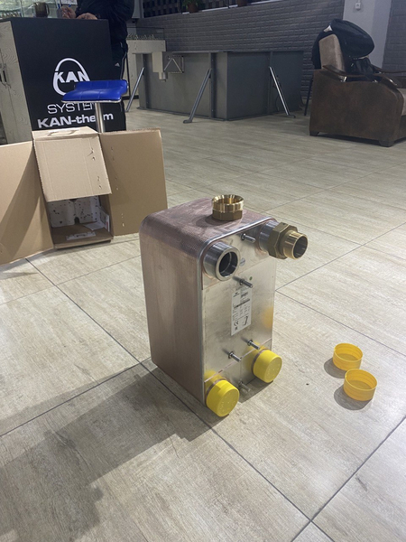 Теплообменник паяный 400-500кв для отопления