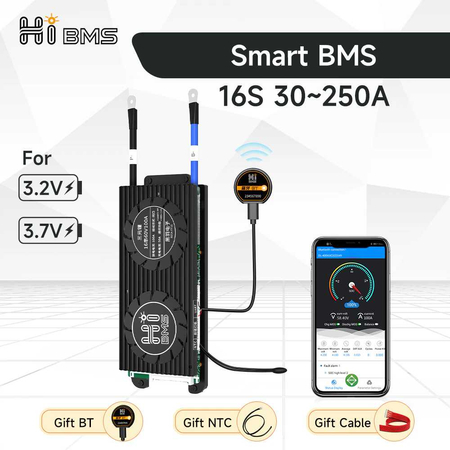 HIBMS Smart BMS 16S 48V Lifepo4 200A