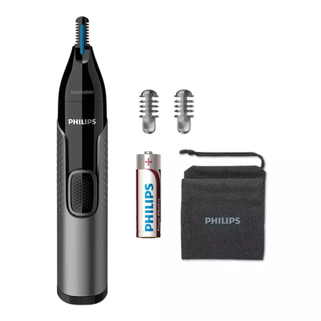 Philips Триммер для носа и ушей NT3650-16, кол-во насадок 2