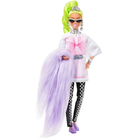 Кукла Barbie Экстра с зелеными неоновыми волосами