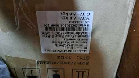 Hybrid solar UPS invertor 1-kw  1200VA