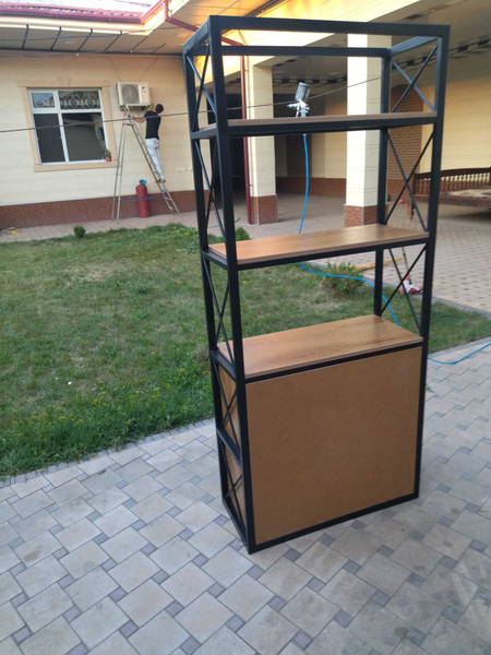 ЛОФТ стеллаж полкалар цех озидан