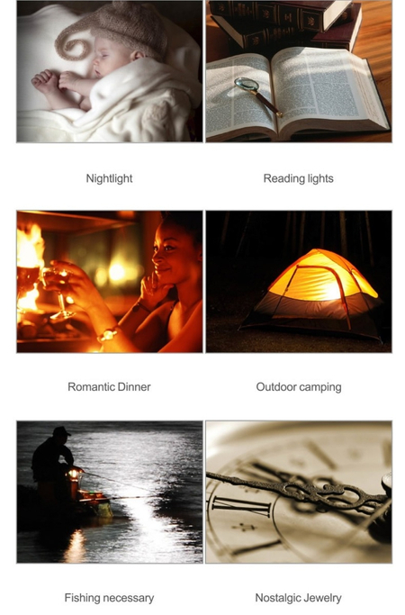 Retro led lampa USB zaraydkali