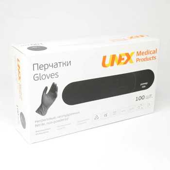 Перчатки нитриловые UNEX Размер: S, M, L 100 шт. в уп.