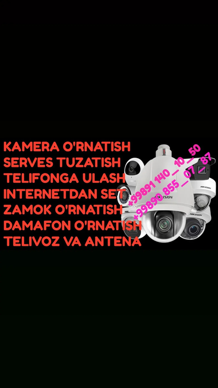 Kamera O\\\'rnatish Xizmati