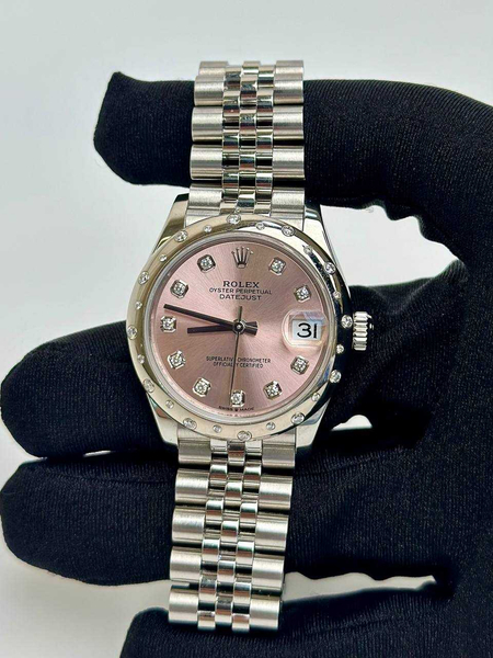 Rolex oyster datejust 31mm steel and white gold