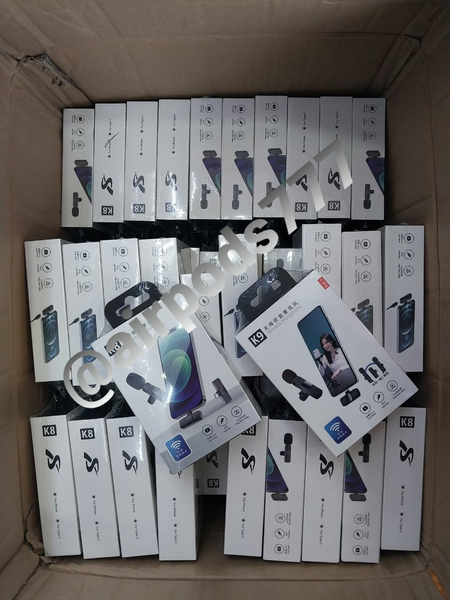 БЕПУЛ Доставка, Беспроводной петличный микрофон K8/K9 ios+andoid учун