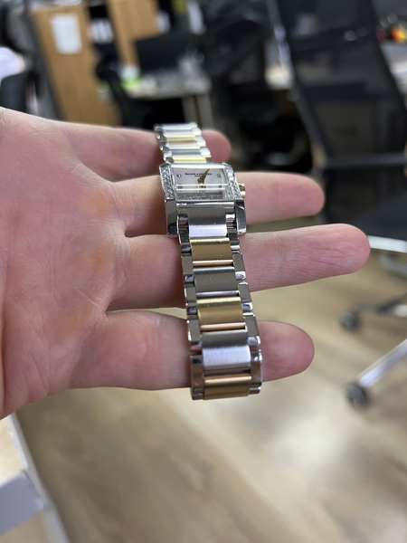Baume Mercier steel gold diamond