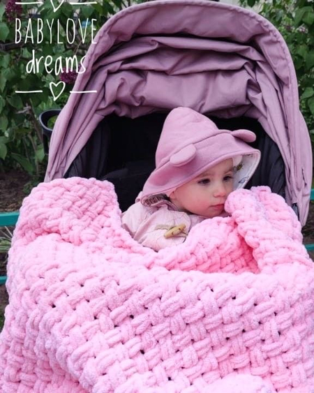 Плед из Alize puffy Yumshoq momiq pled