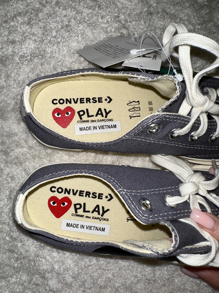 Кроссовки оригинал converse play comme des garçons