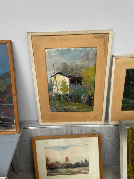продам 10 картин - 70-х  -  80-х годов ( масло,акварель) 10штук.