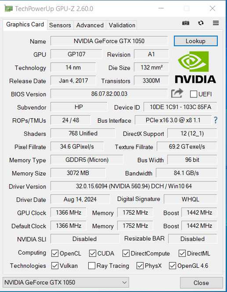 HP Pavilion Gaming 15-dk0068wm