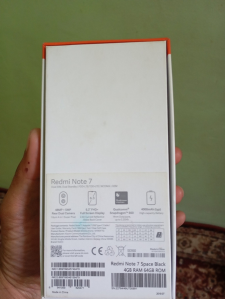 Redmi note 7 4/64gb Global yili 2019