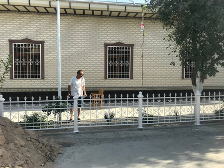 Перила решётки навеса