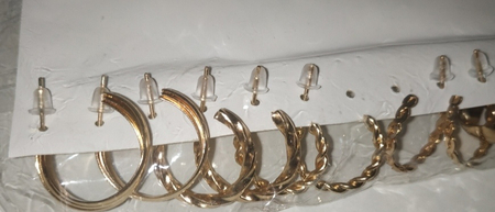 серёжки гвоздики 10 пар