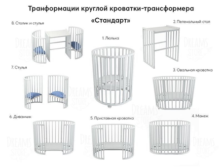 Кроватка трансформер 7 в 1