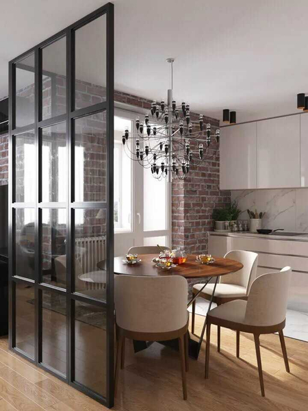 Раздвижные двери и конструкции в стиле LOFT для летней кухни на заказ