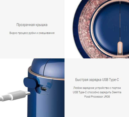 Электрическая мясорубка, измельчитель Deerma DEM-JR08
