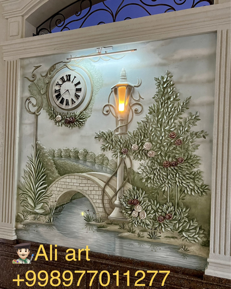 Devor ucun dekor , barelef ishlari , rassom hizmati
